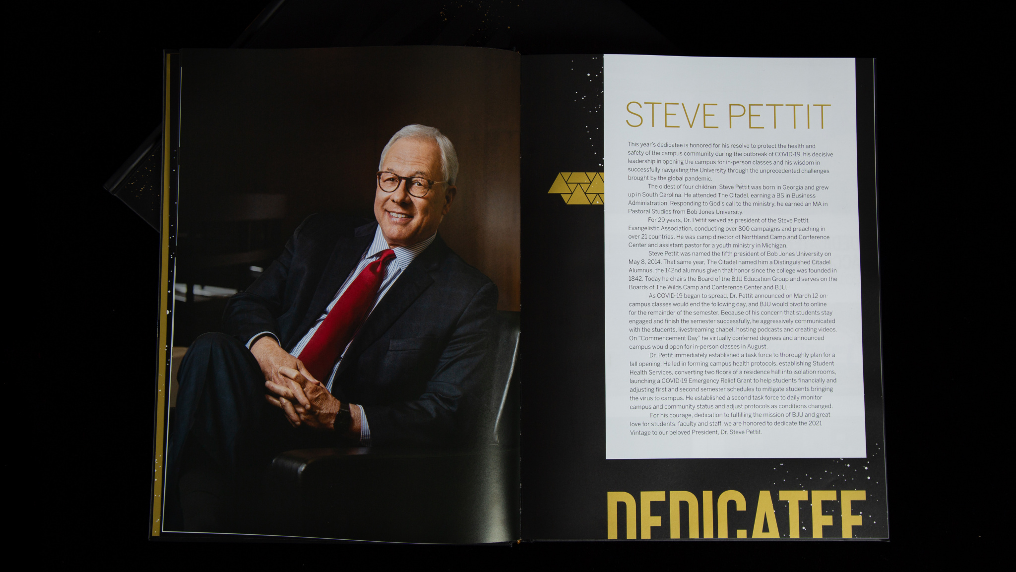 Vintage Dedicated to BJU President Steve Pettit - BJUtoday