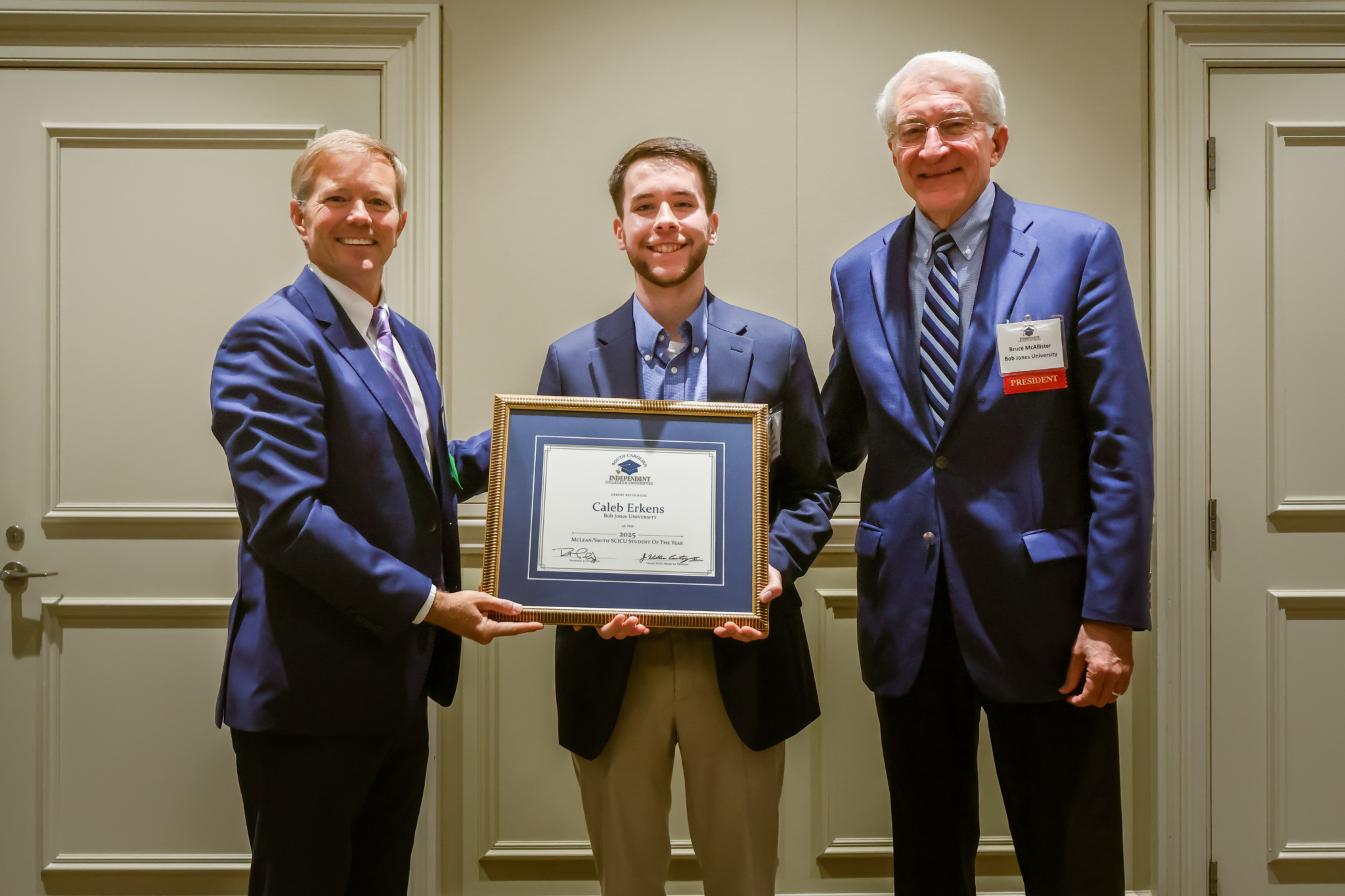 BJU’s Caleb Erkens Named 2025 SCICU Student of the Year - BJUtoday